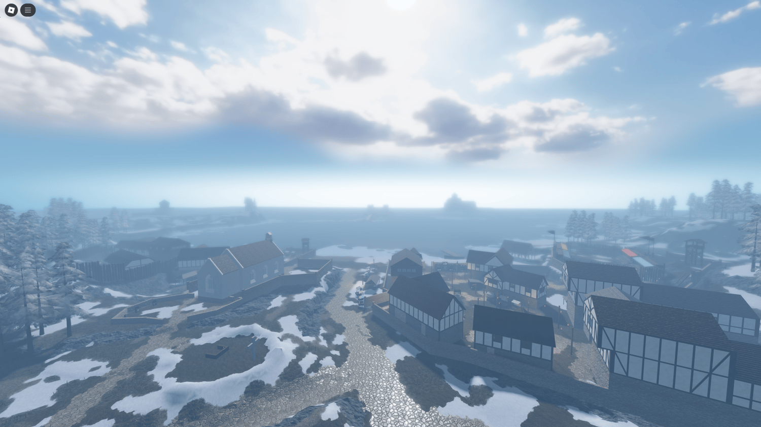 Huge Medieval Roblox Map – Winter-Themed