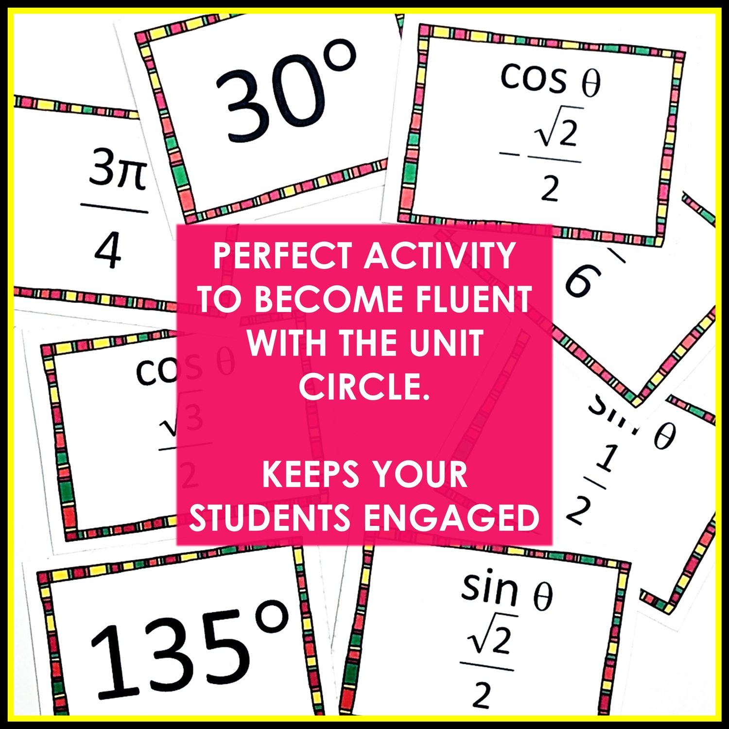Unit Circle Task Cards Activities and Games