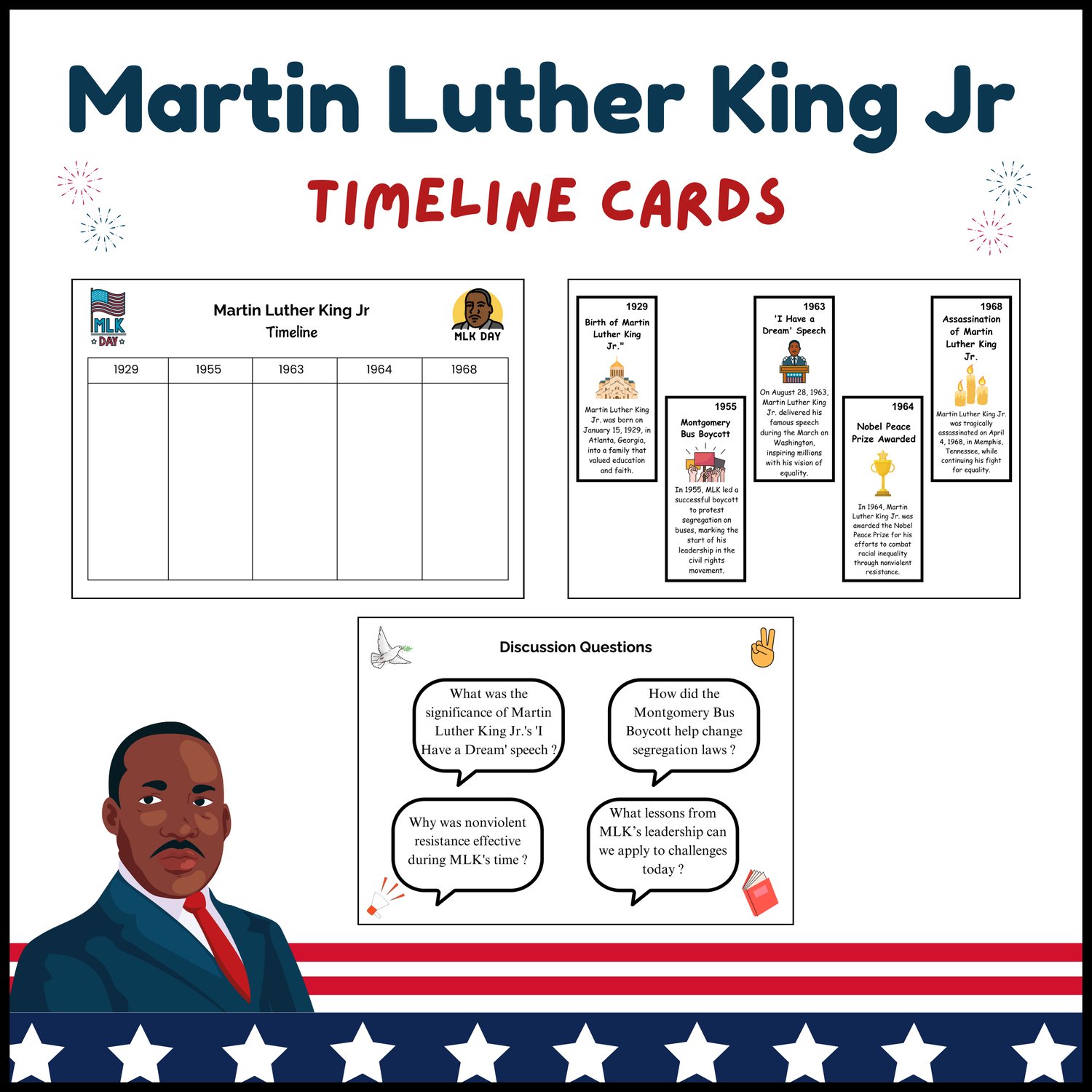 Martin Luther King Jr.Civil Rights Timeline . - Payhip