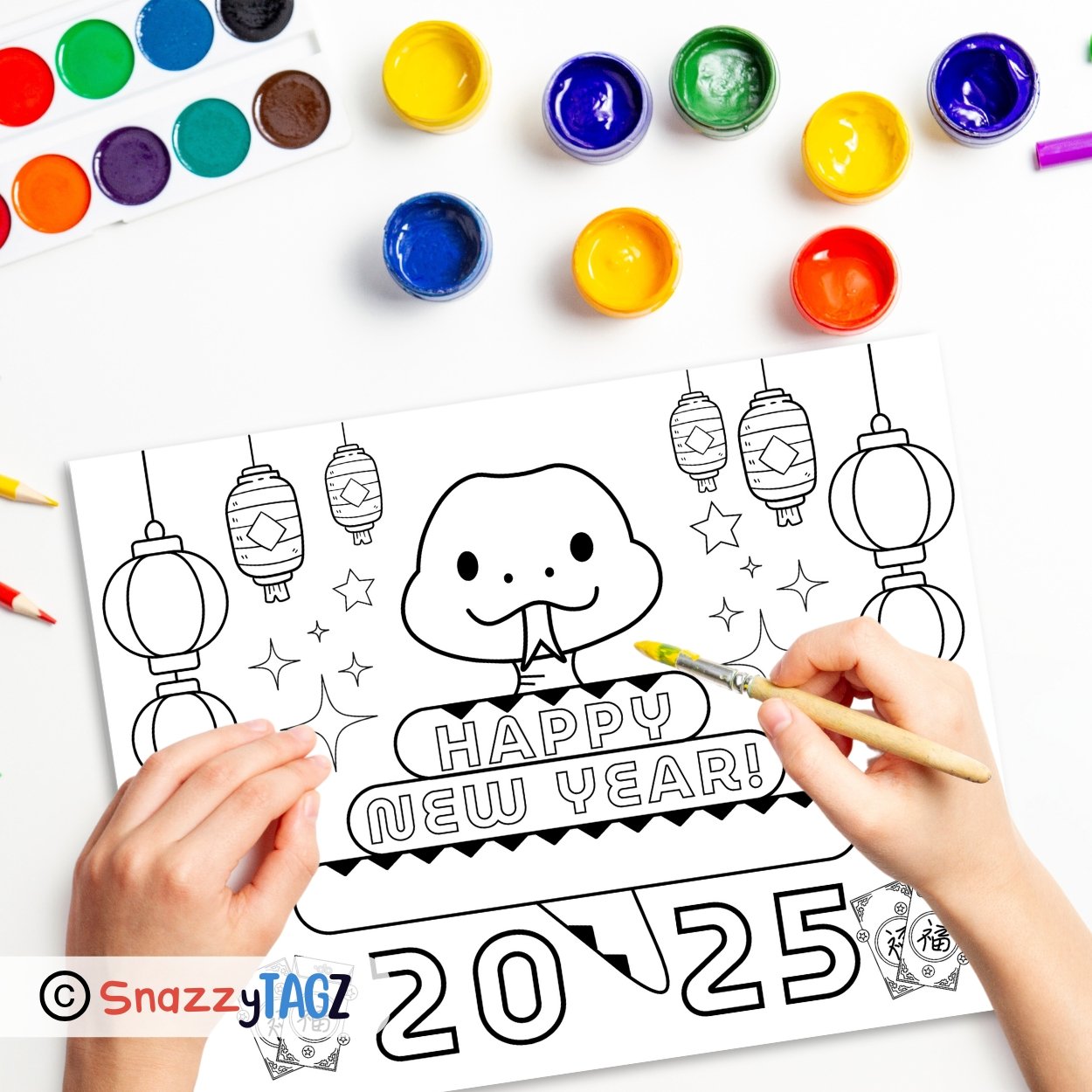 Kids Lunar New Year Activity Placemat - PRINTABLE Lunar New Year 2025 ...