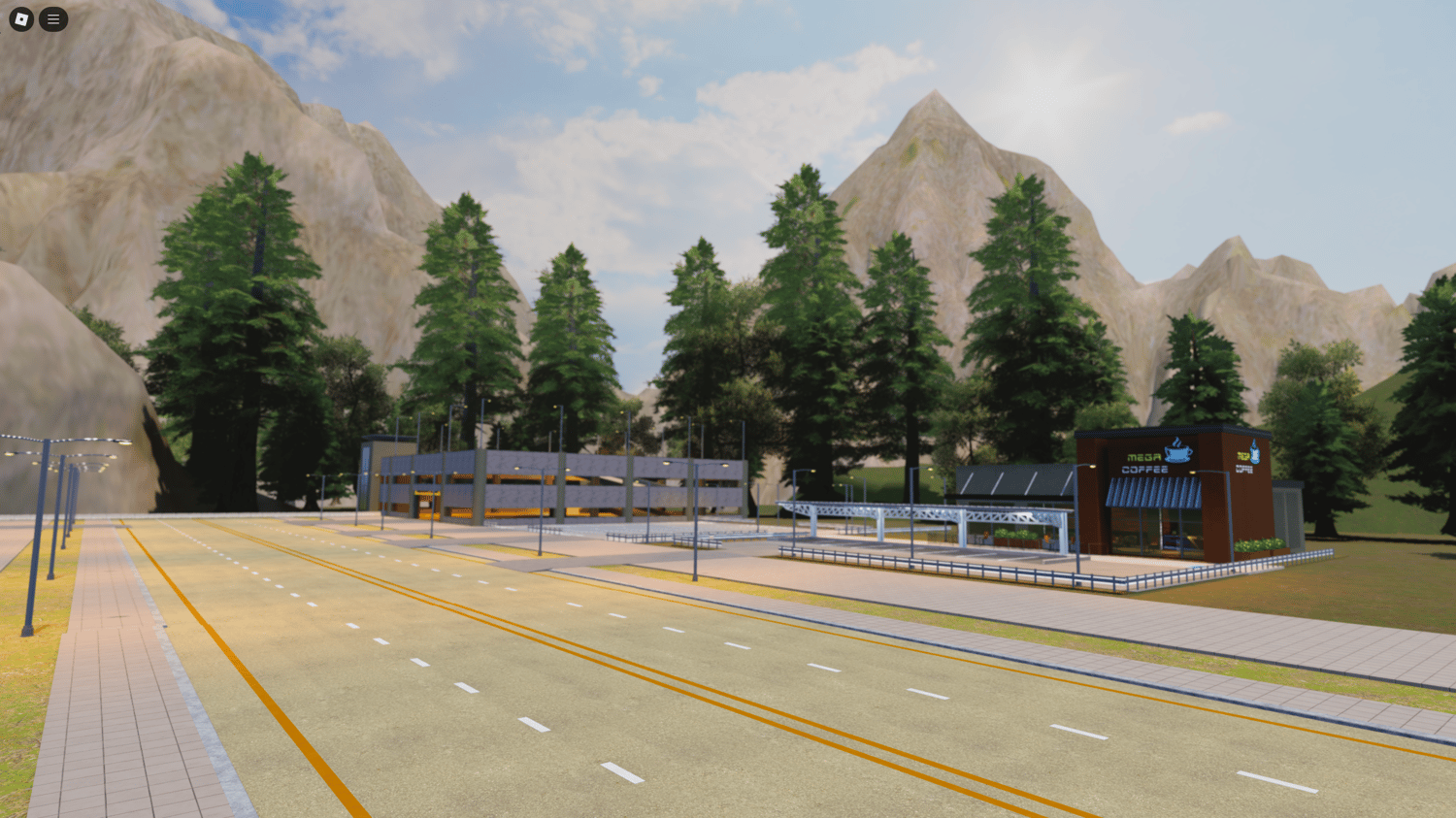 Complete Driving Game Map – Functional Highways Roblox