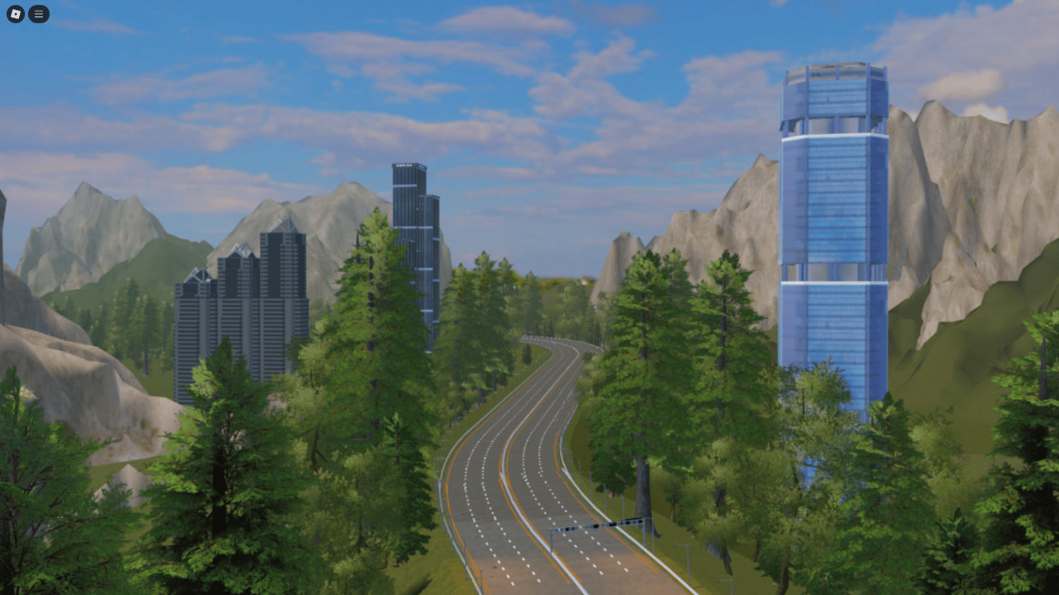 Complete Driving Game Map – Functional Highways Roblox