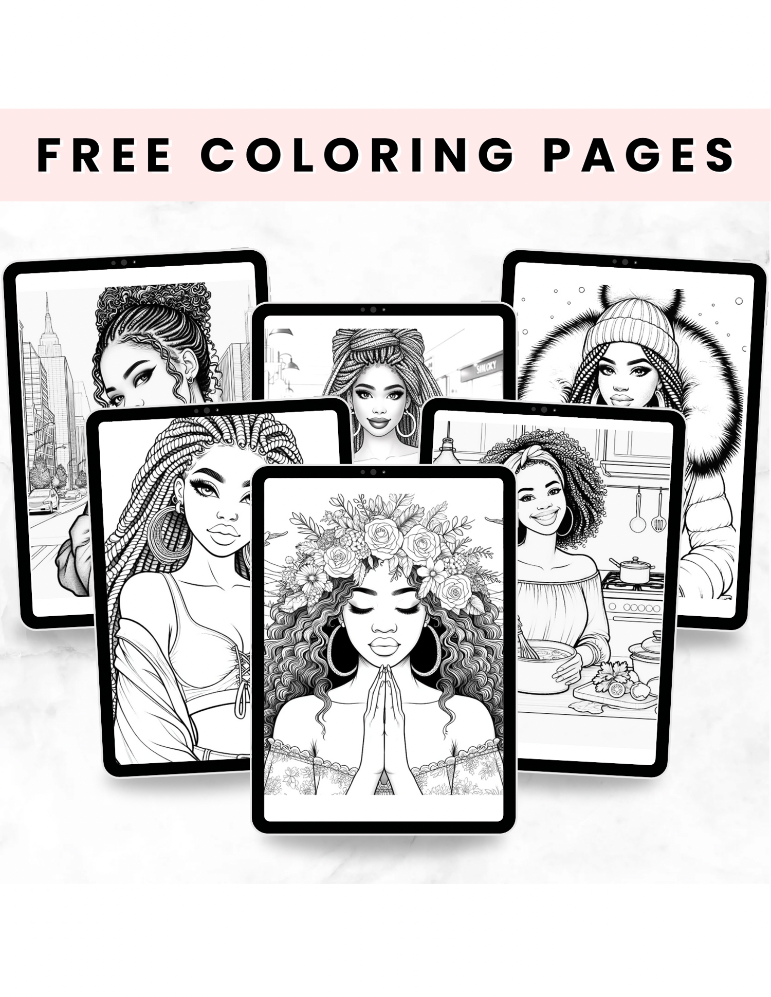 Free Melanin Coloring Pages
