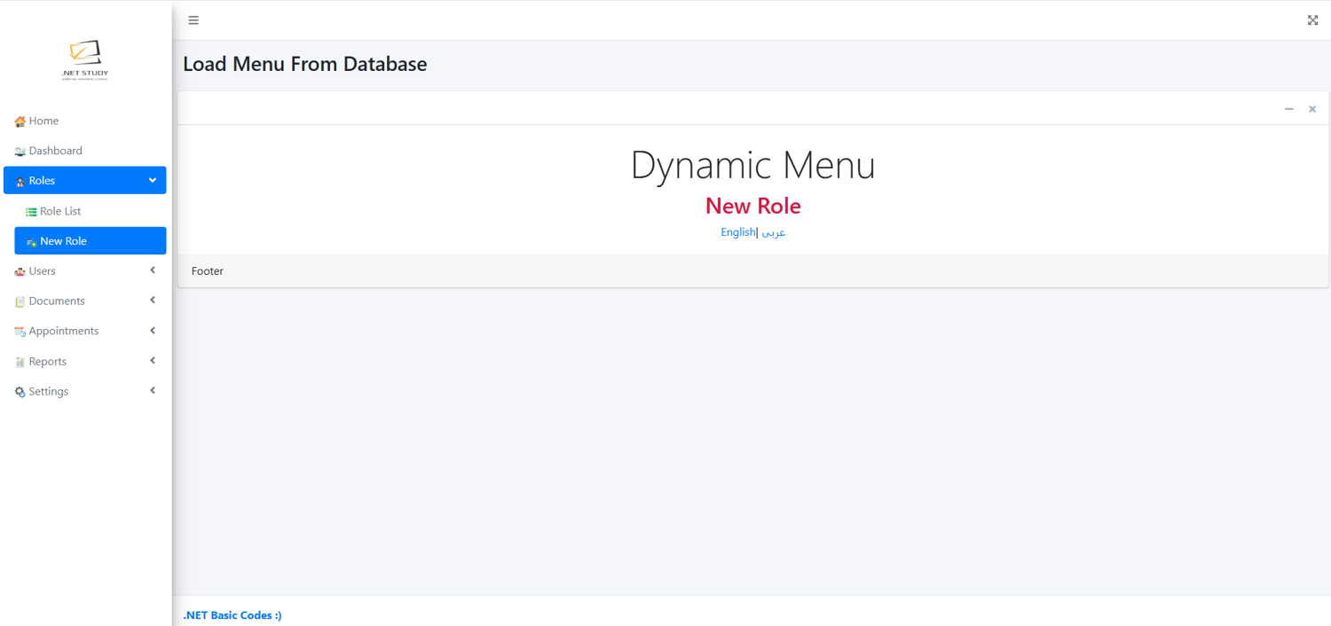 MVC Dynamic Menu