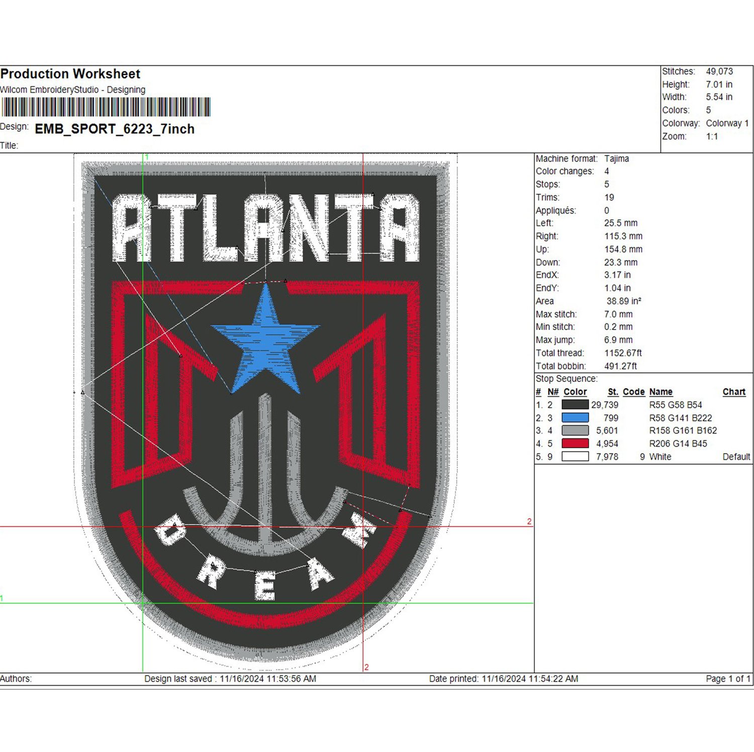 WNBA Atlanta Dream Logo Embroidery Files, WNBA Dream Team Embroidery ...