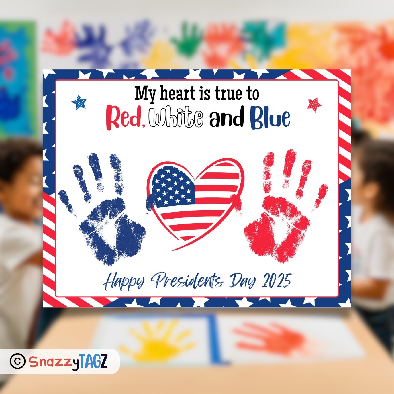 Patriotic Handprints: Presidents' Day Craft - Payhip