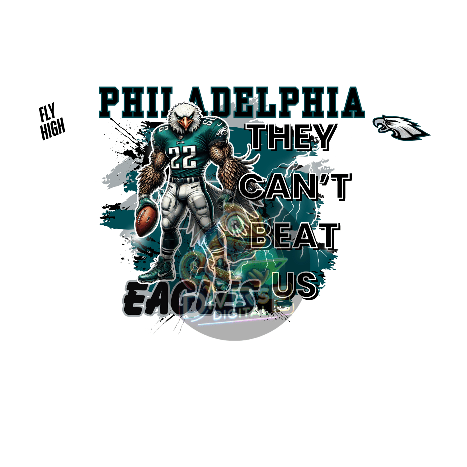 Philadelphia Eagles Fly High Philly w/Mockup - Payhip