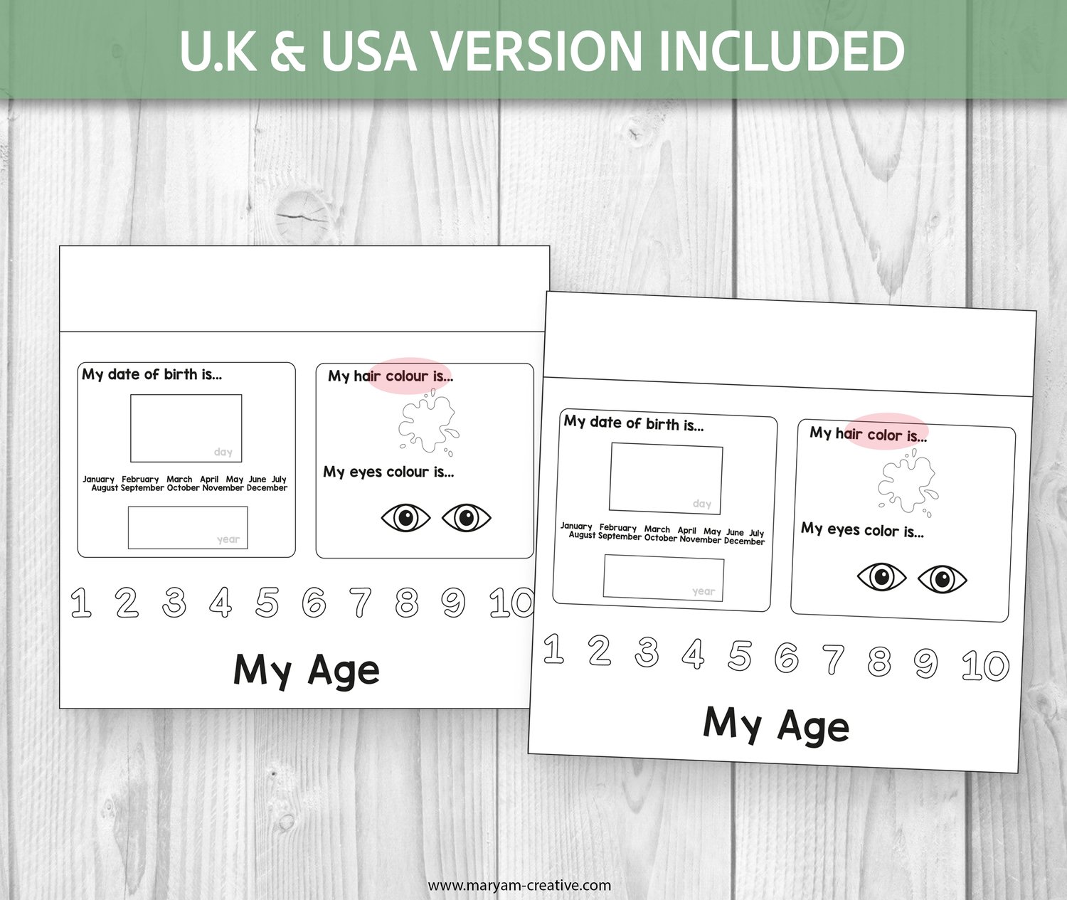 All about me flip book, EYFS, KS1, Preschool, Kindergarten, back to ...