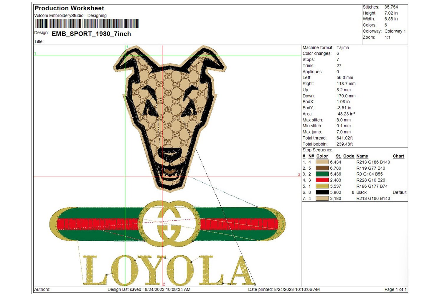 Gu.cci NCAA Loyola Maryland Greyhound Embroidery Designs, Loyola ...