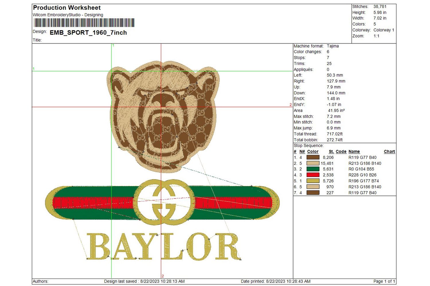 Gu.cci NCAA Baylor Bear Embroidery Designs, Baylor College Football ...