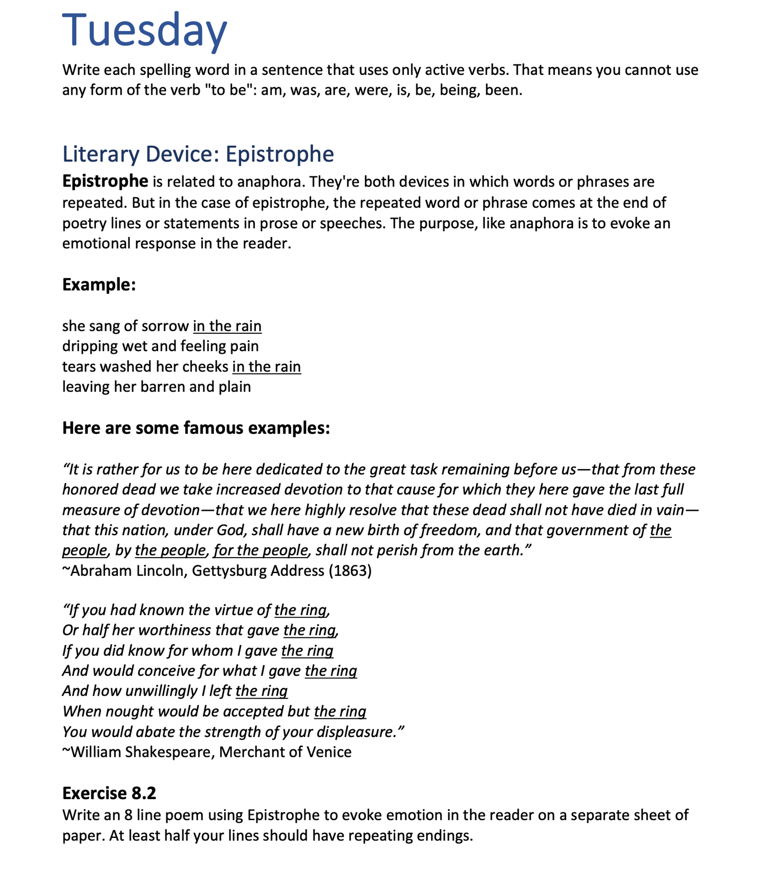 Complete High School Language Arts Curriculum, Creative Writing