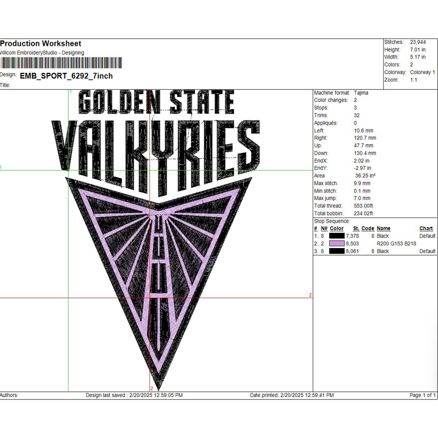 WNBA Golden State Valkyries Basketball Team Embroidery Files, WNBA ...