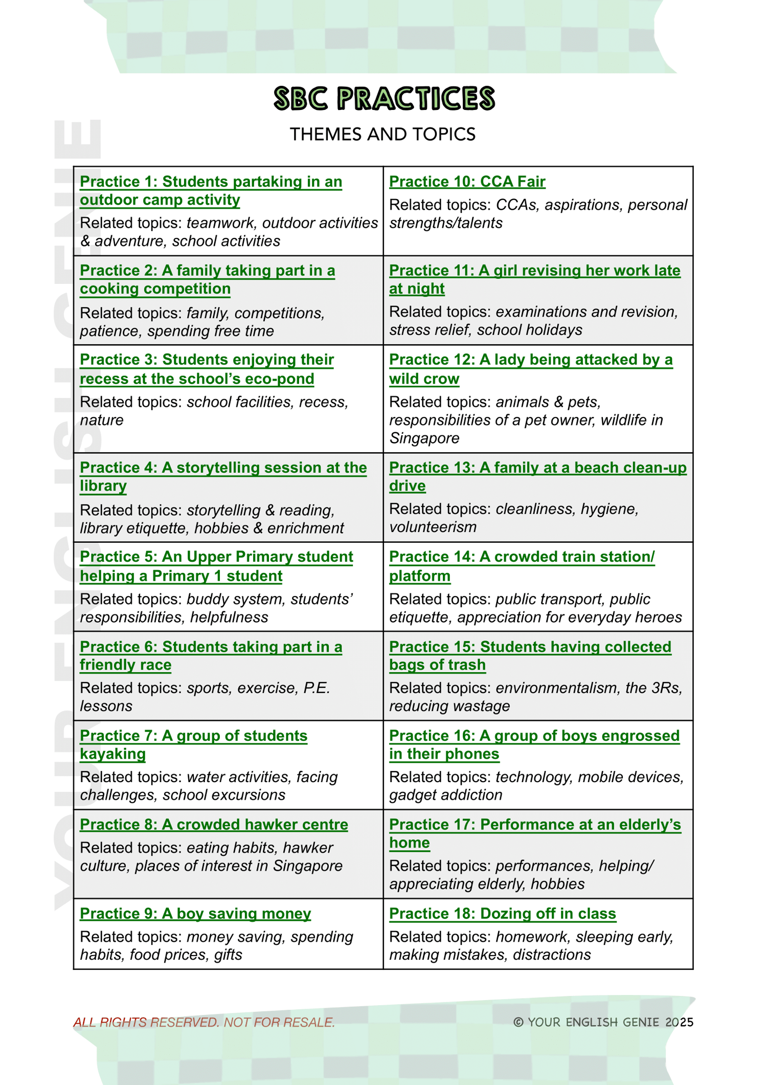 PSLE Oral: 165 SBC Questions to Help You Prepare for the Exam