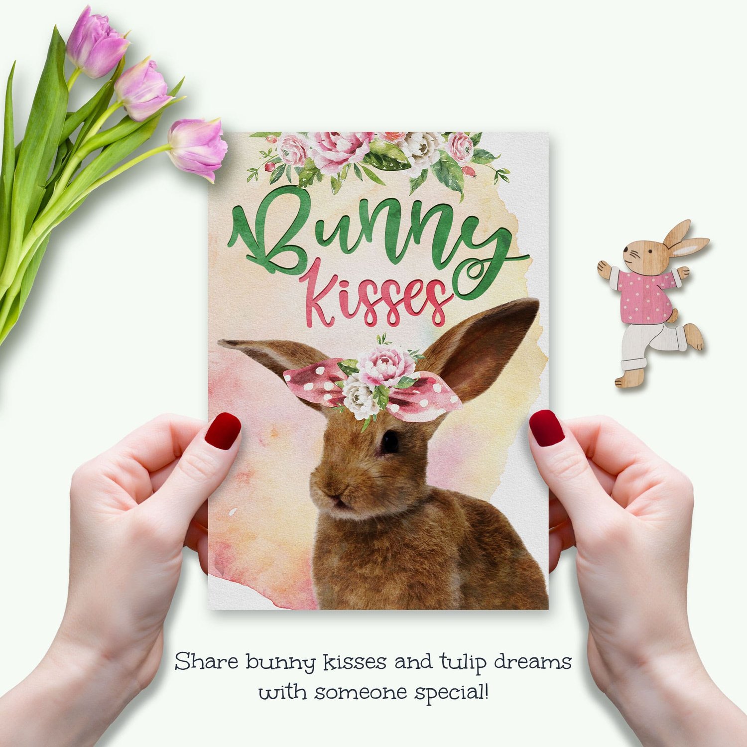 Cute Bunny Cards: Printable Cards for Easter