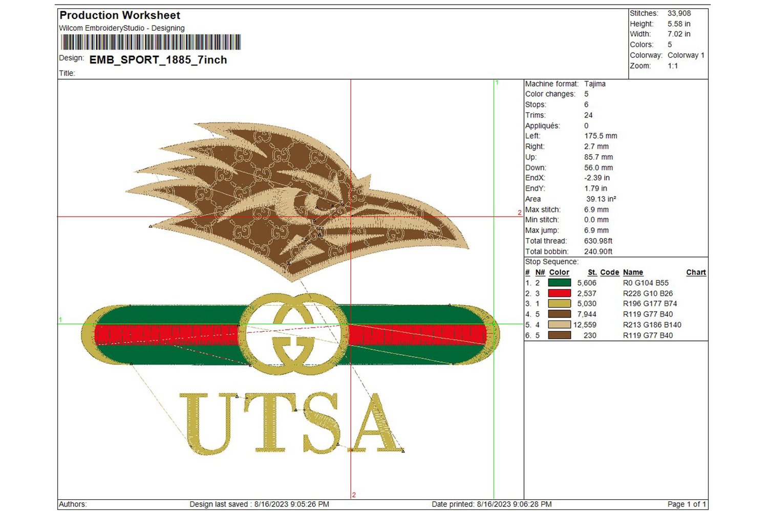 Gu.cci NCAA UTSA Roadrunners Embroidery Designs, NCAA UTSA College ...