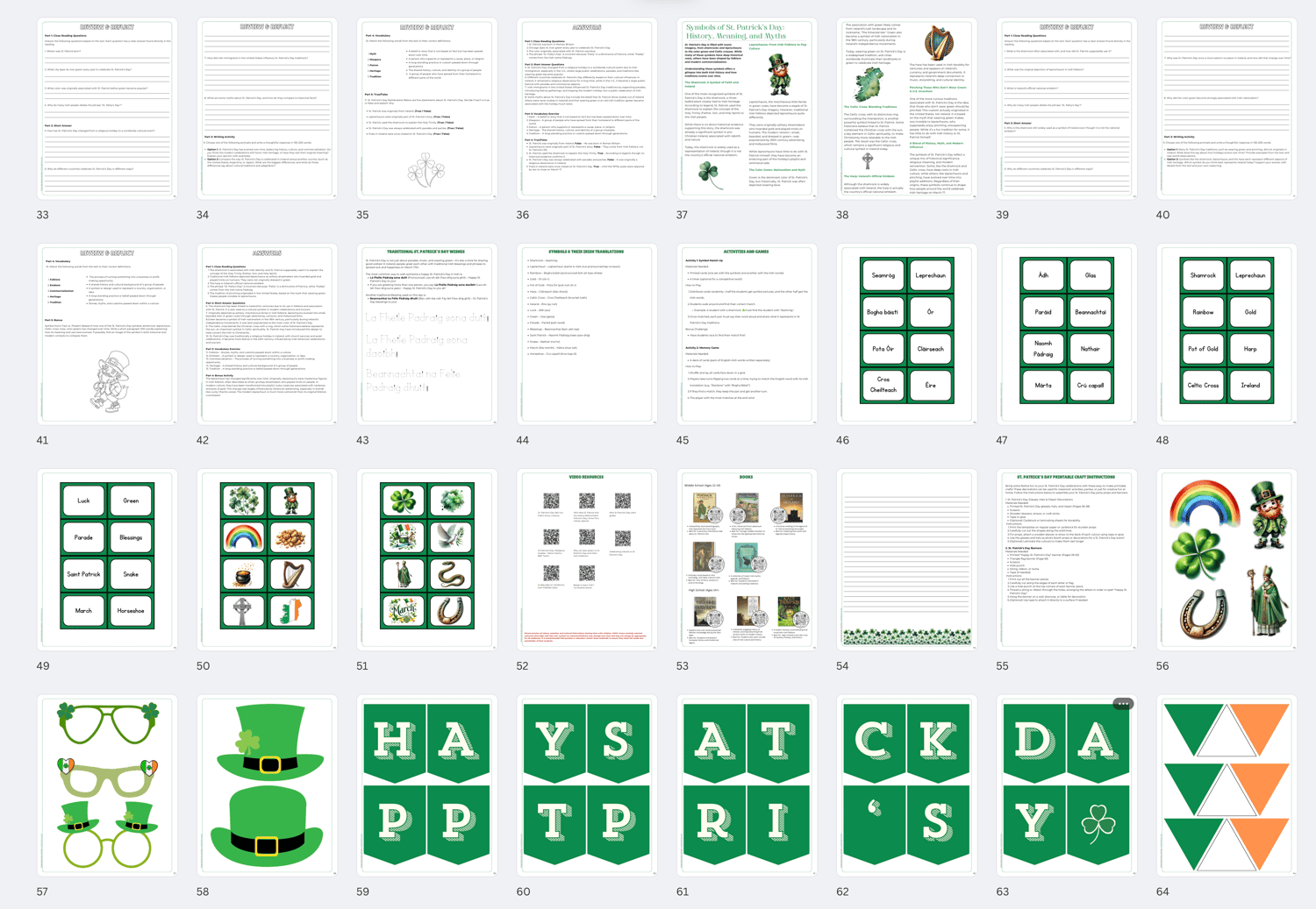 St. Patrick Unit Study - for middle and high school