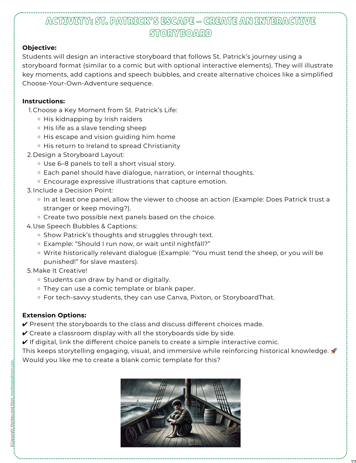 St. Patrick Unit Study - for middle and high school