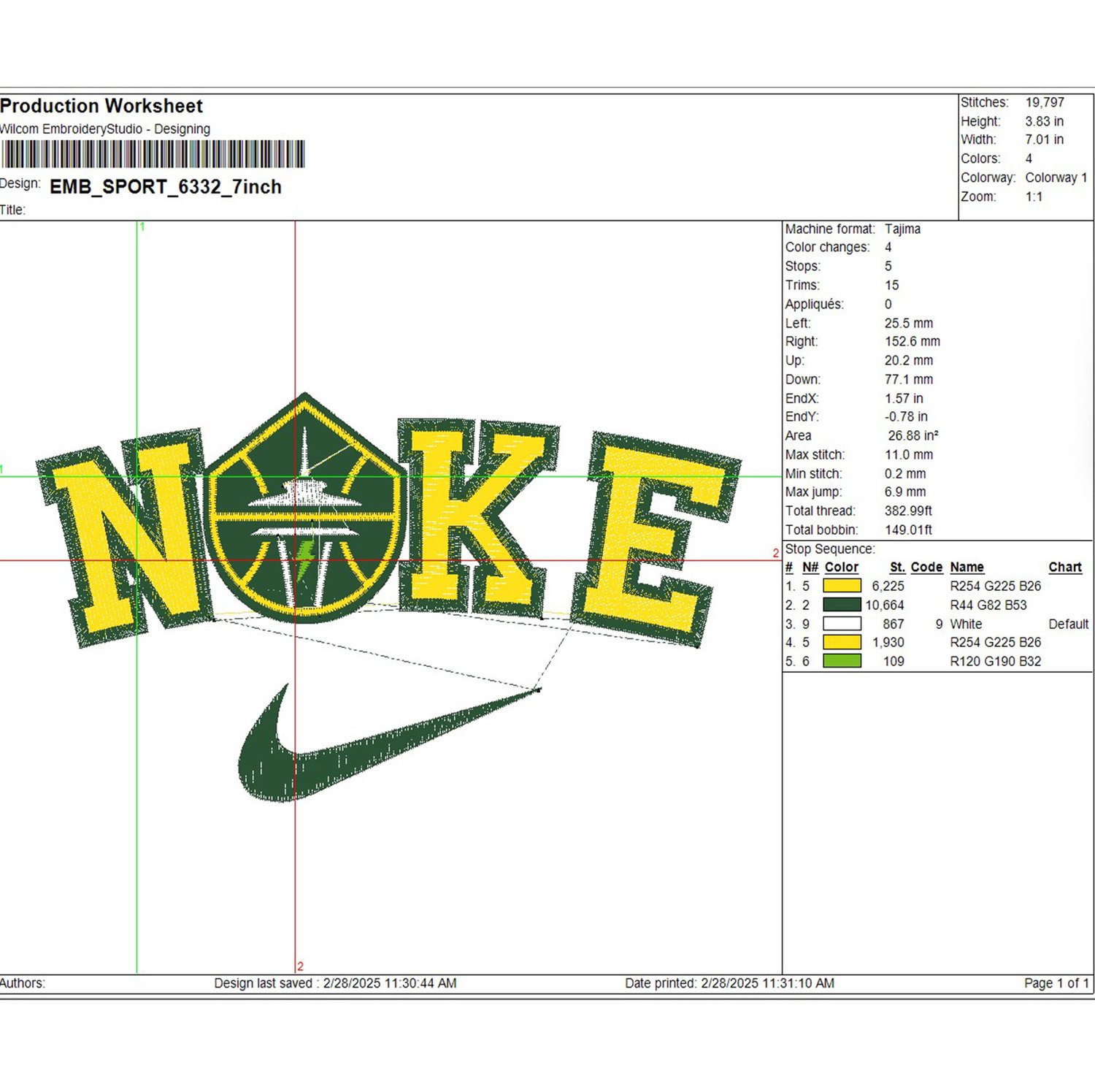 Nikee WNBA Seattle Storm Basketball Team Logo Embroidery Files, WNBA ...