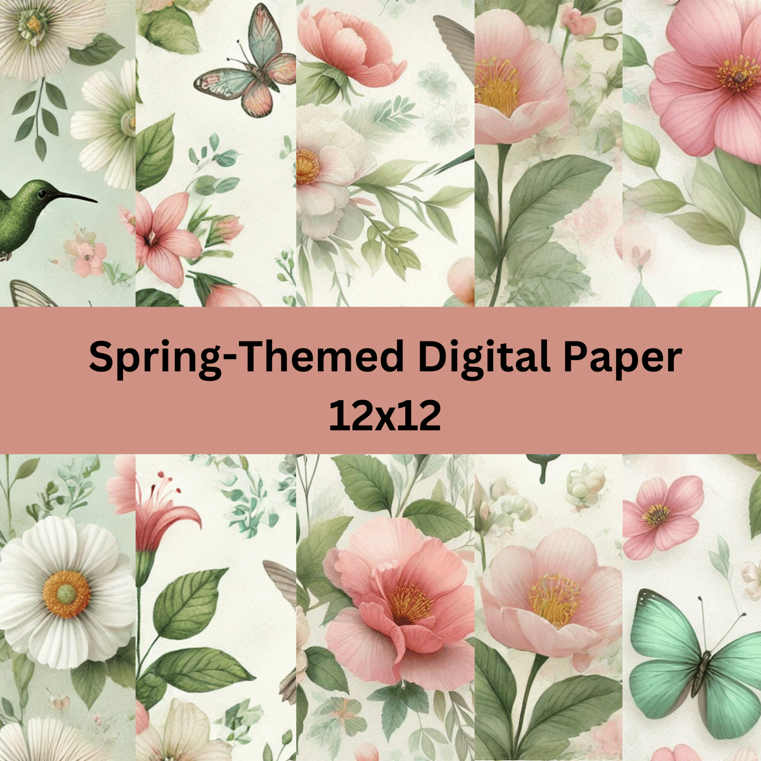 Spring Themed Digital Paper - Payhip