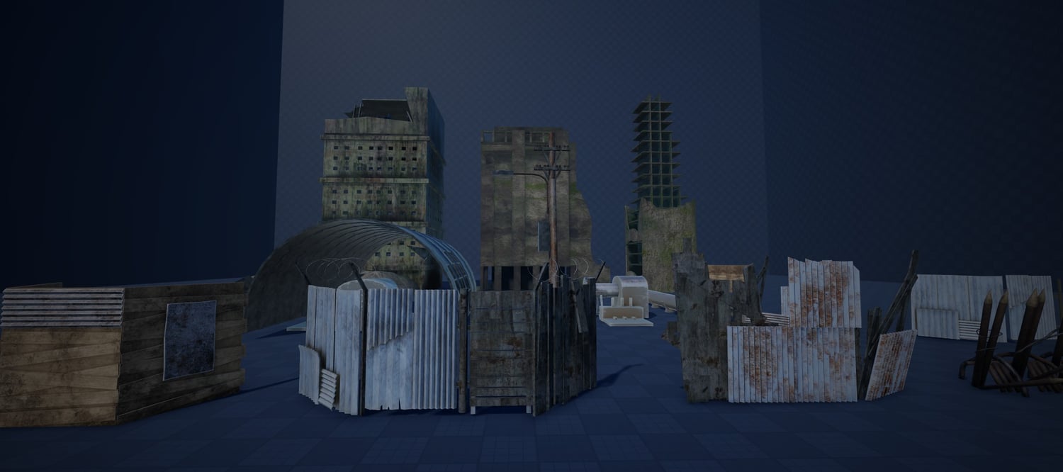 Ultimate Post-Apocalyptic Roblox Buildings Asset Pack