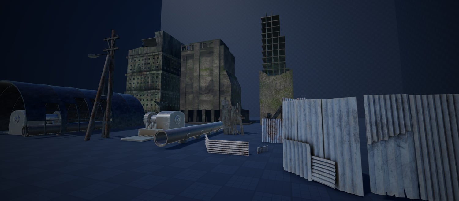 Ultimate Post-Apocalyptic Roblox Buildings Asset Pack