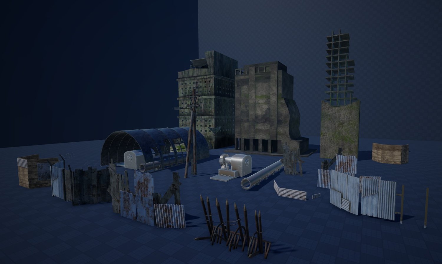 Ultimate Post-Apocalyptic Roblox Buildings Asset Pack