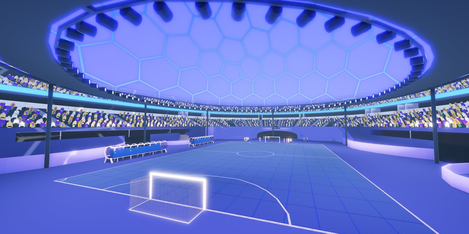 Futuristic Neon Soccer Roblox Stadium Map