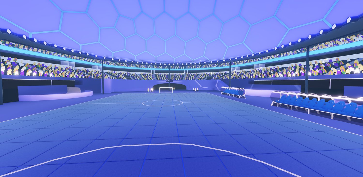 Futuristic Neon Soccer Roblox Stadium Map