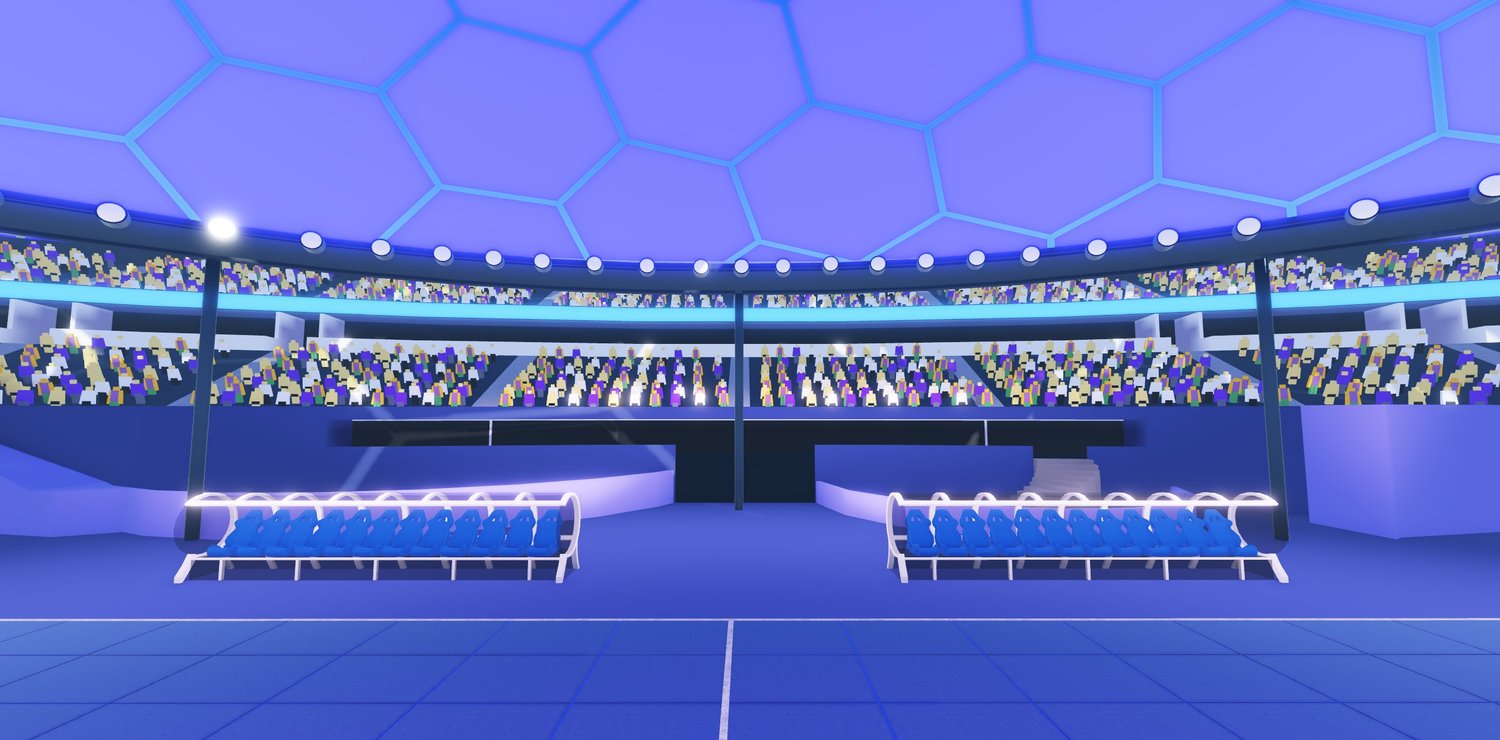 Futuristic Neon Soccer Roblox Stadium Map