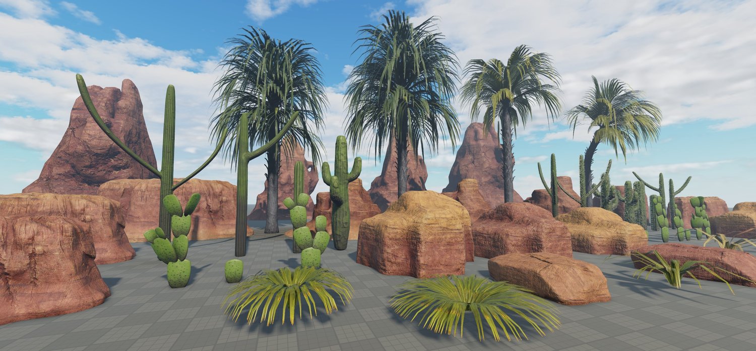 [Custom] Realistic Desert Roblox Nature Assets Pack