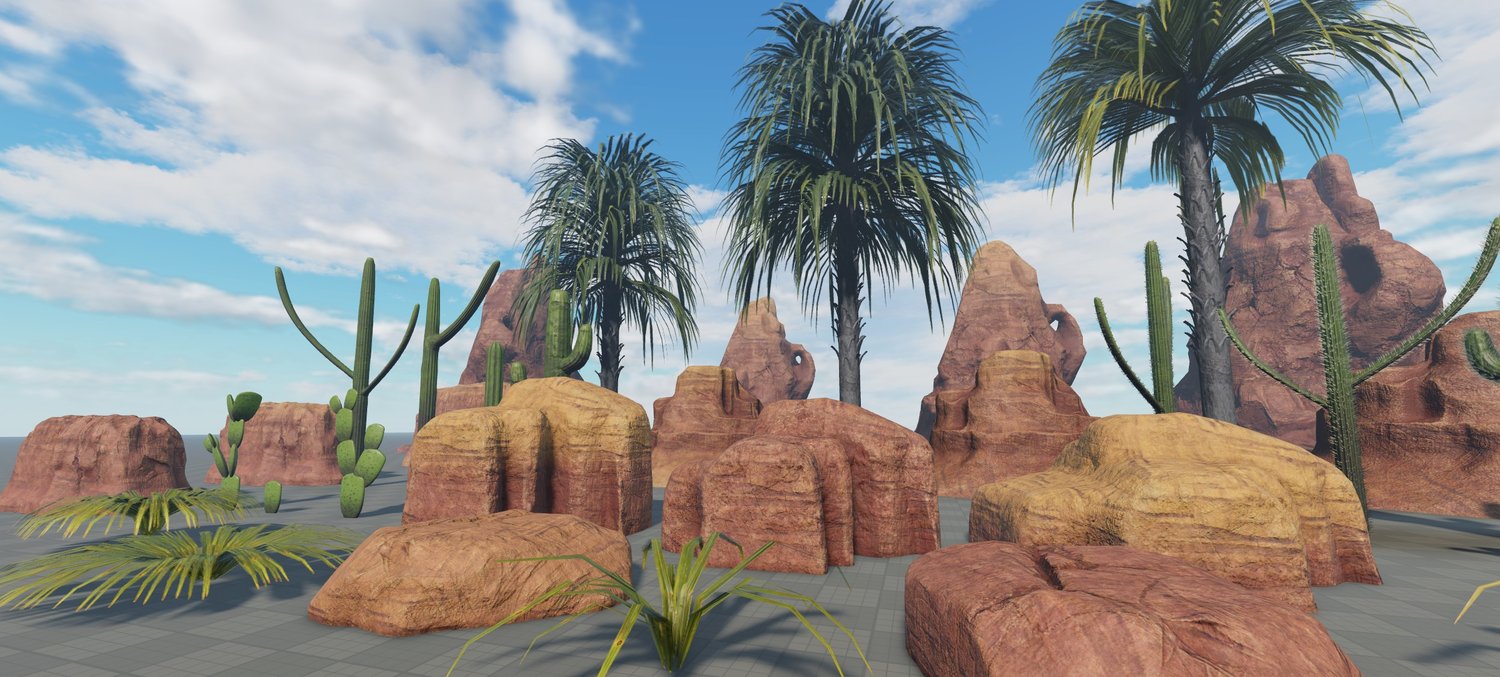 [Custom] Realistic Desert Roblox Nature Assets Pack
