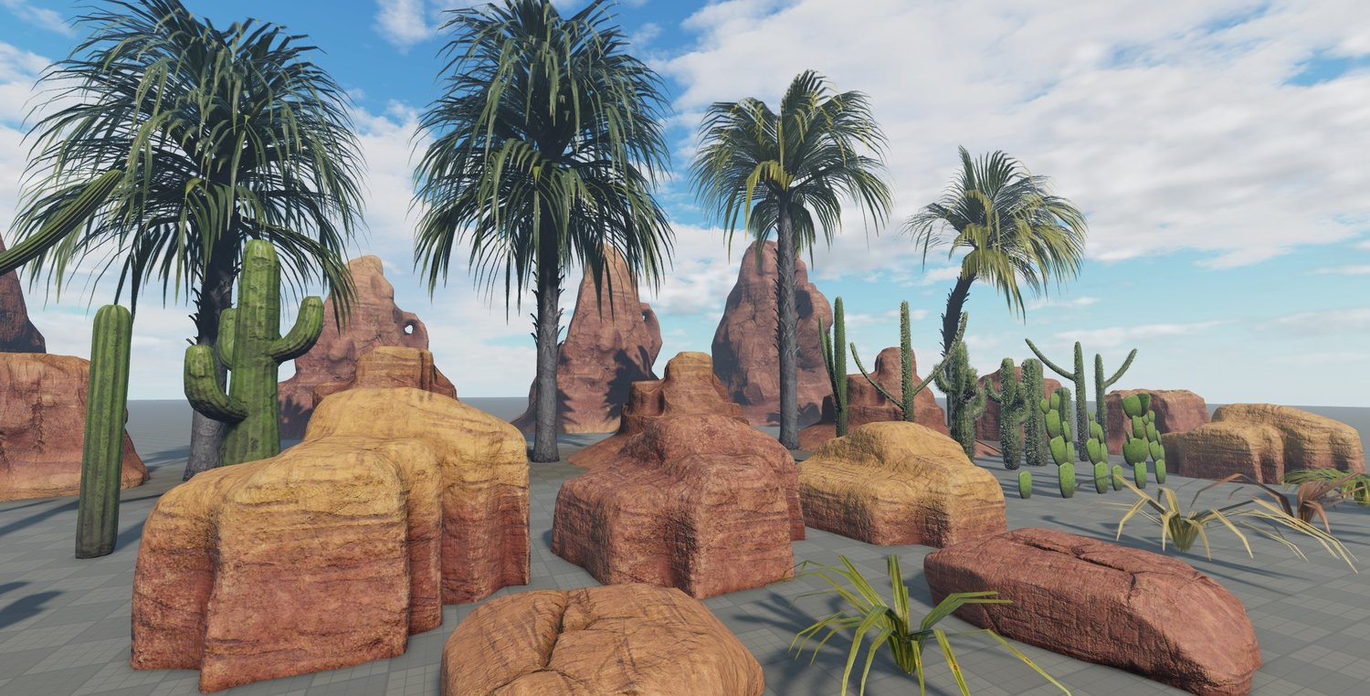 [Custom] Realistic Desert Roblox Nature Assets Pack