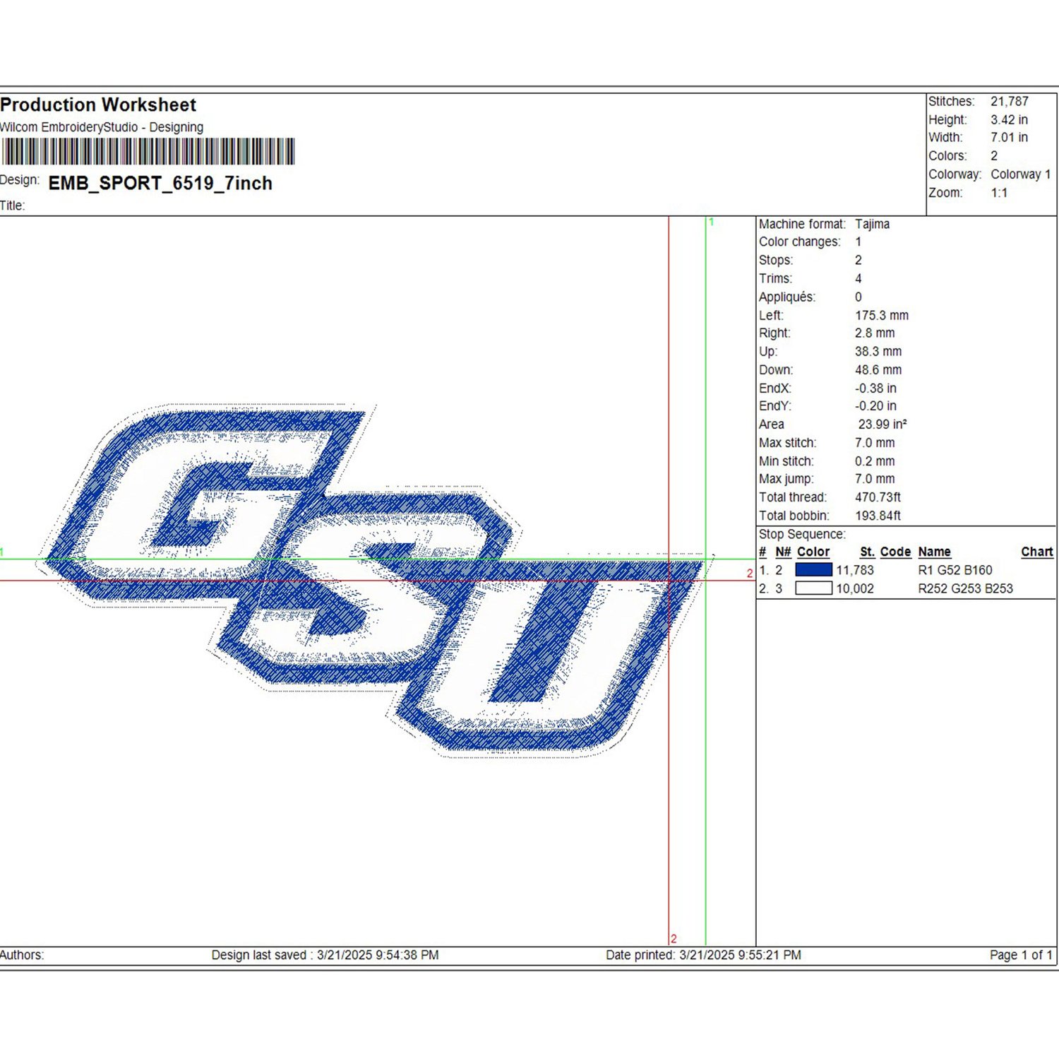 Georgia State Team GSU Logo Embroidery Files, NCAA Georgia State ...