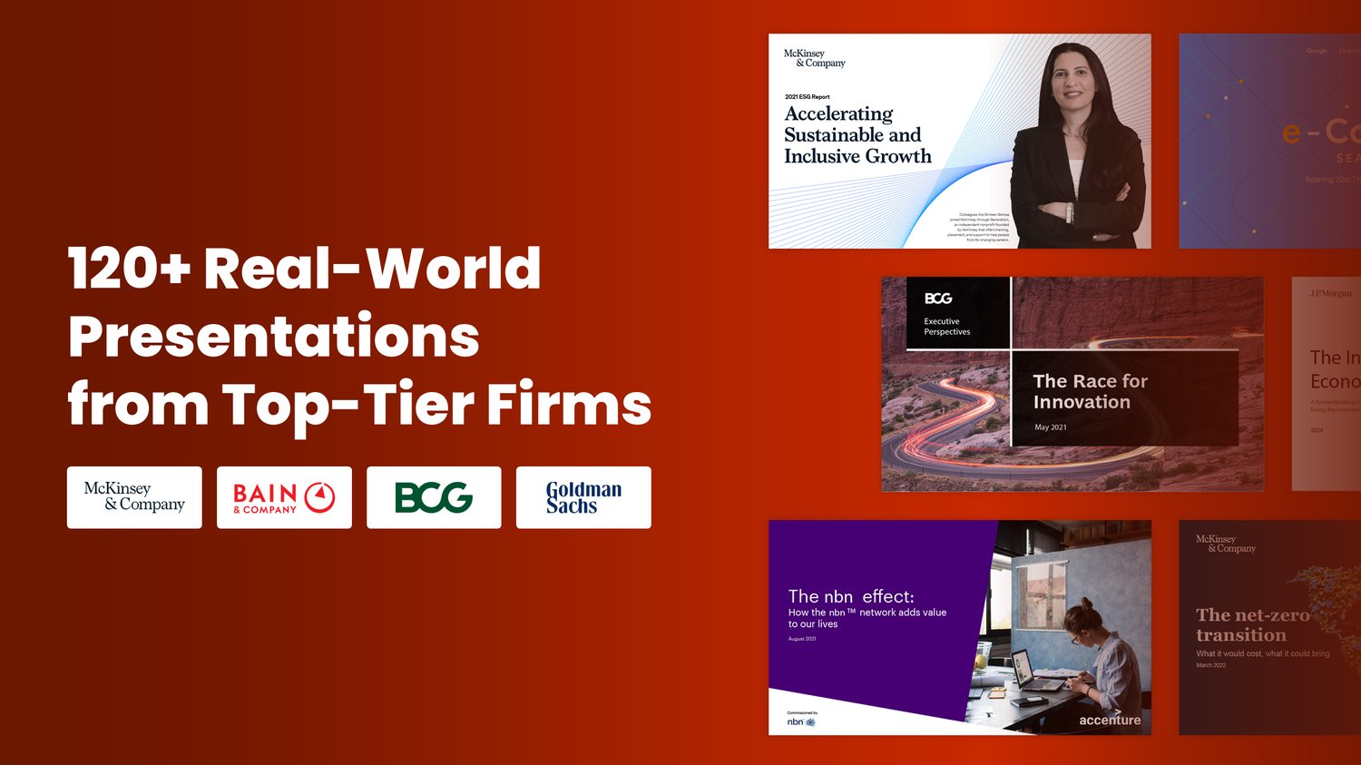 120 Real-World Presentations from McKinsey, Bain, BCG and More