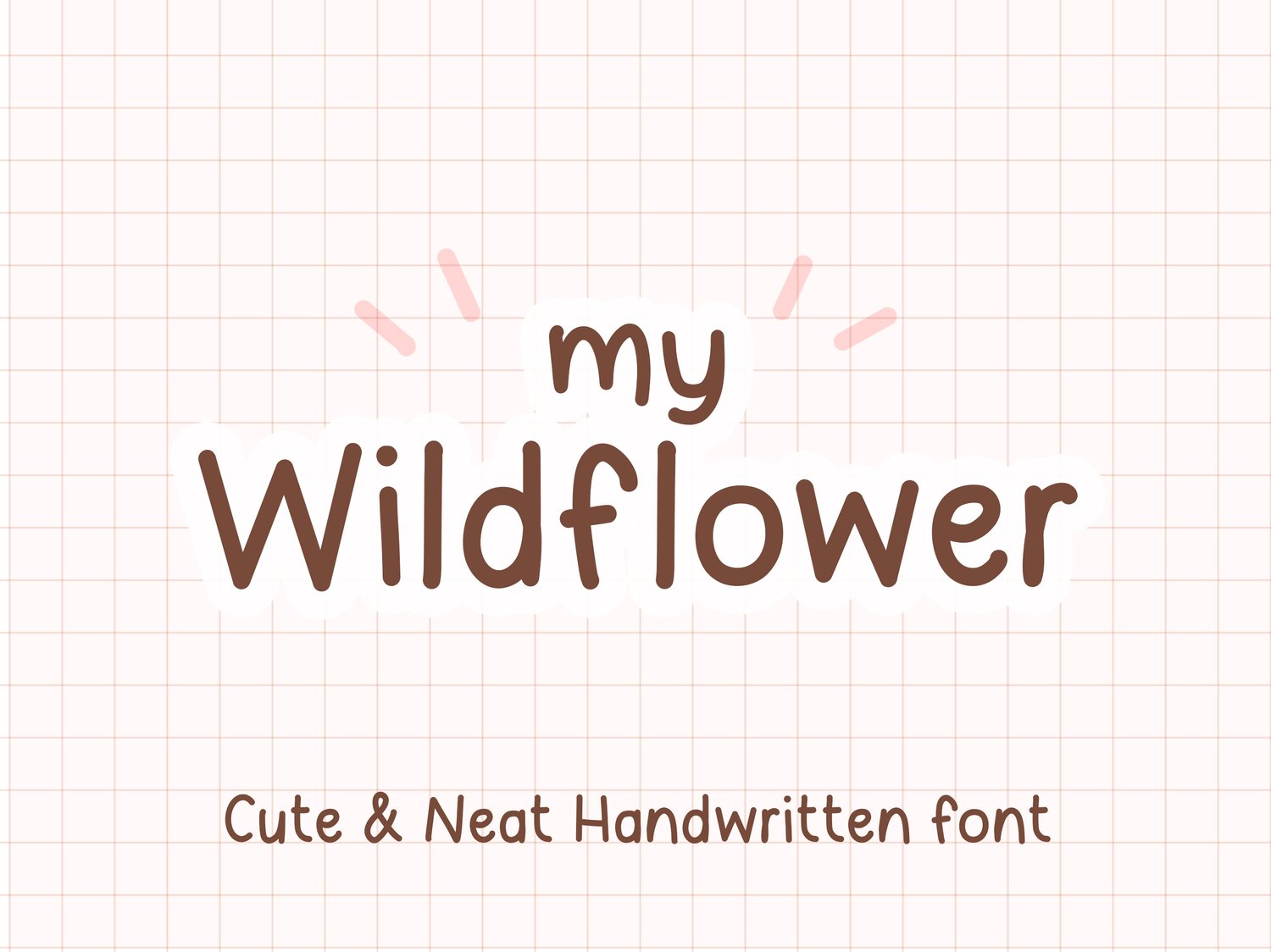 My WildFlower font