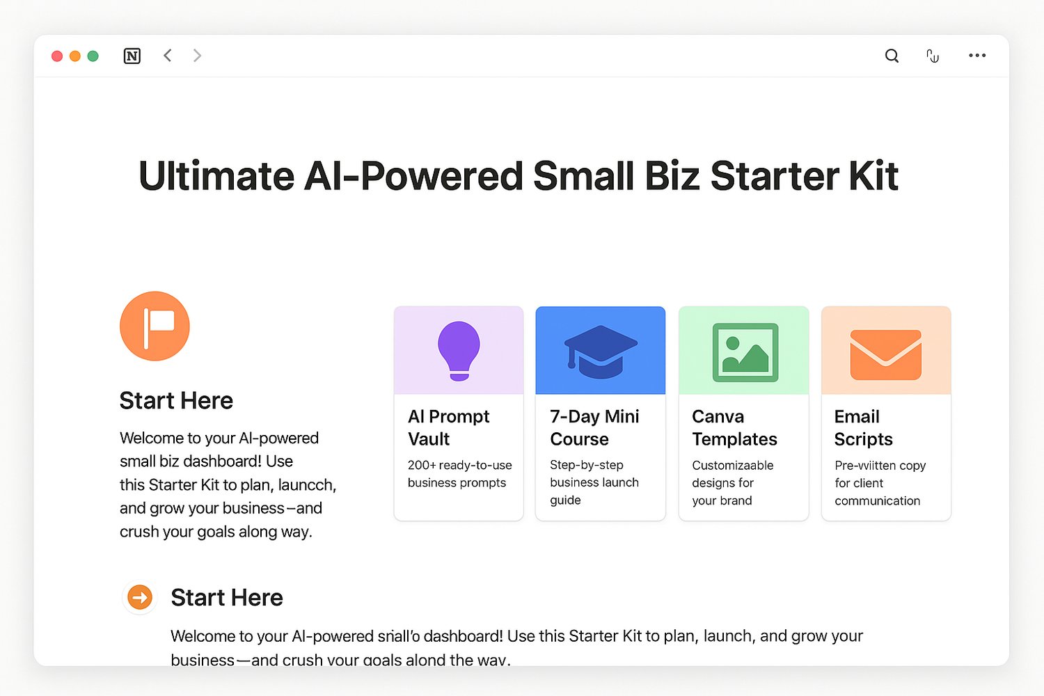 Ultimate AI Small Business Starter kit - Payhip