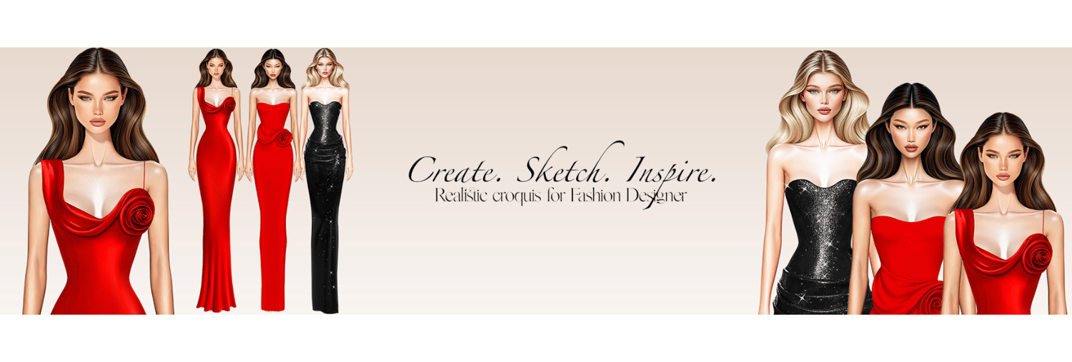Fashion croquis template by taranthola