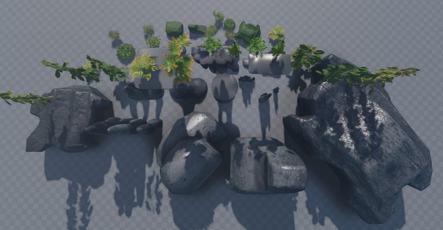 [Custom] Realistic Cave Rocks & Cliffs Roblox Nature Assets Pack