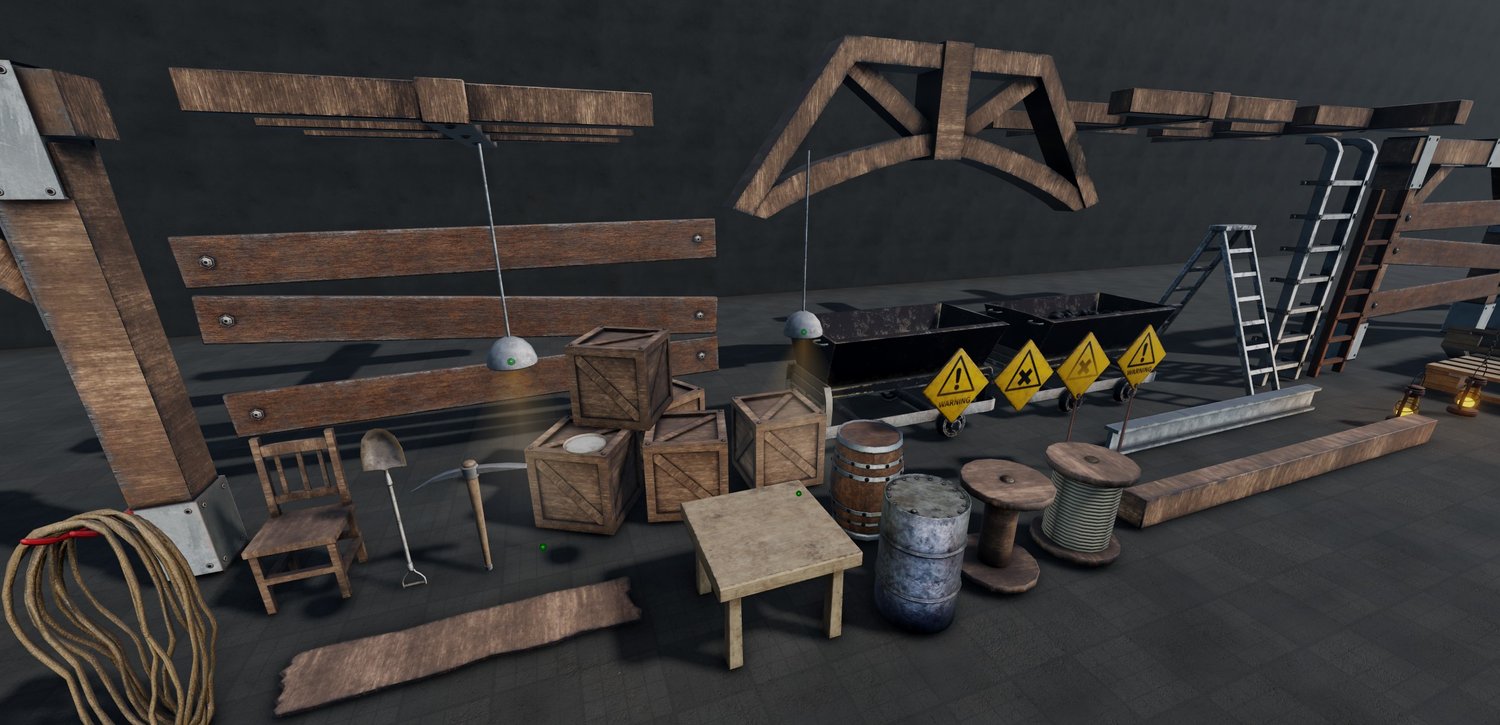 [Custom] Realistic Modular Mine & Cave Roblox Assets Pack