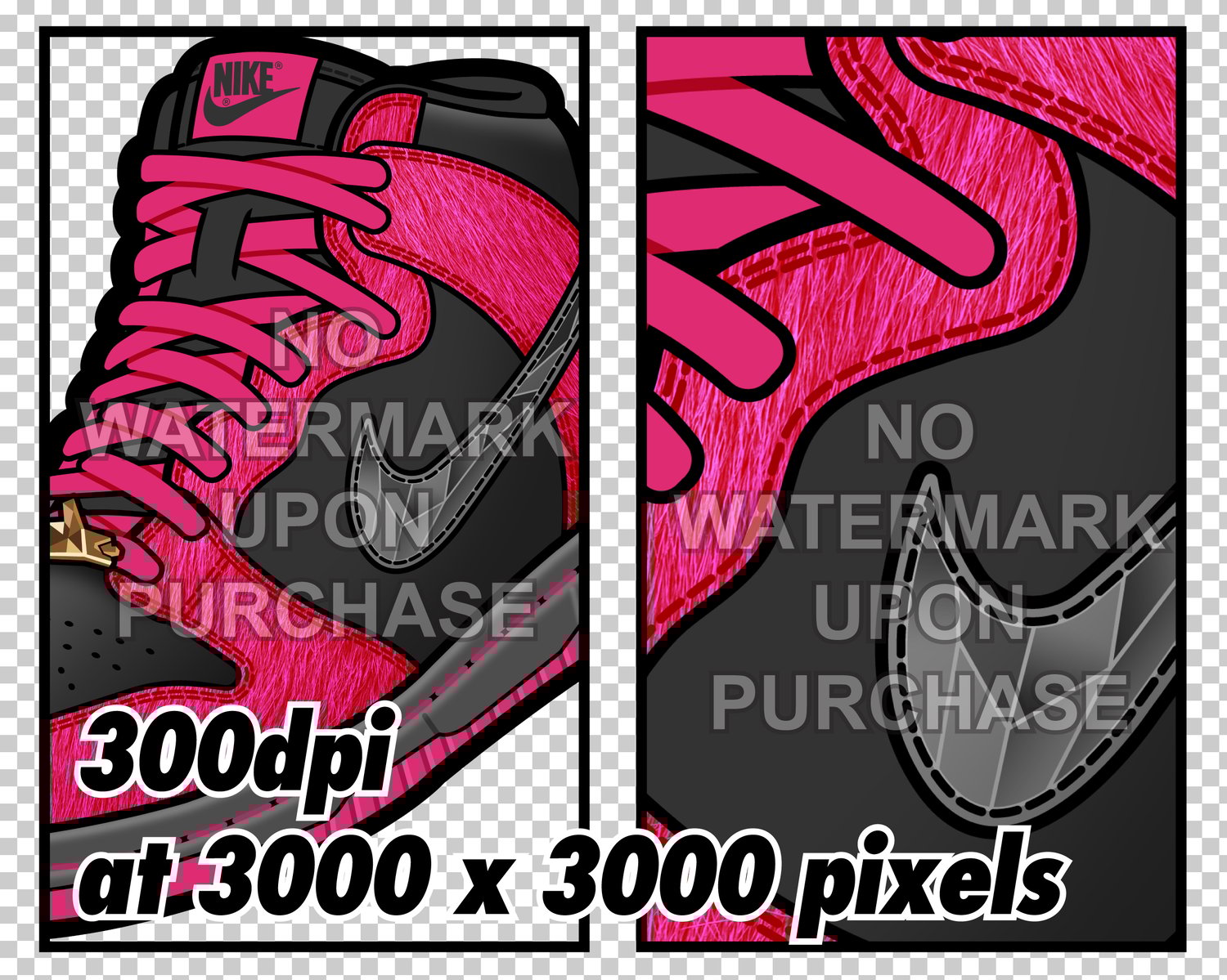 Dunk High Run the Jewels JPEG PNG digital sneaker art - Payhip