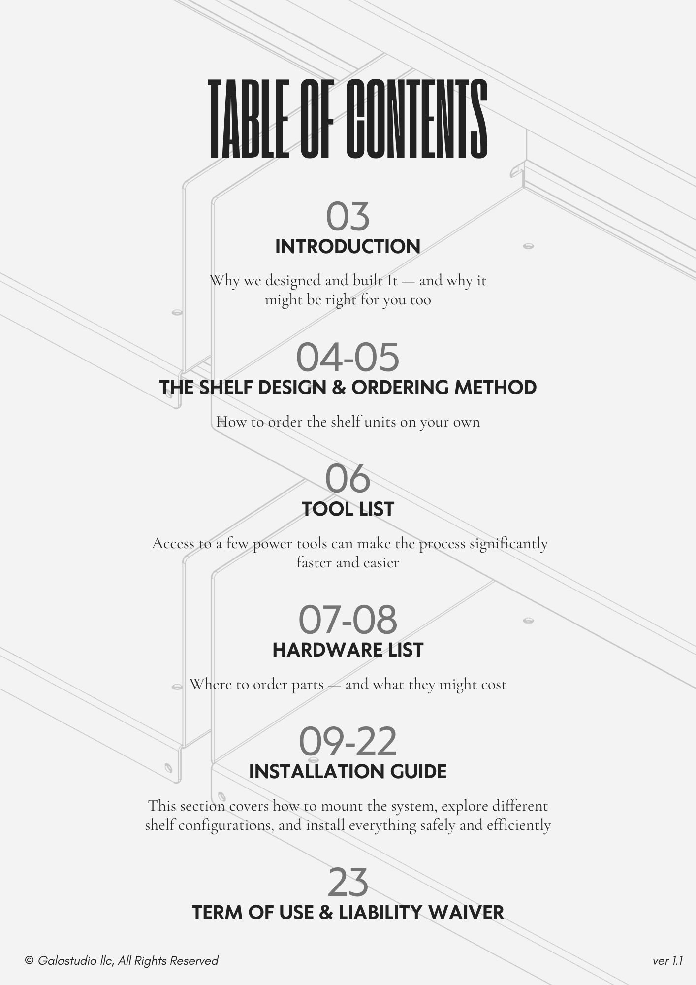 The shelf 32 product manual digital model files - Payhip