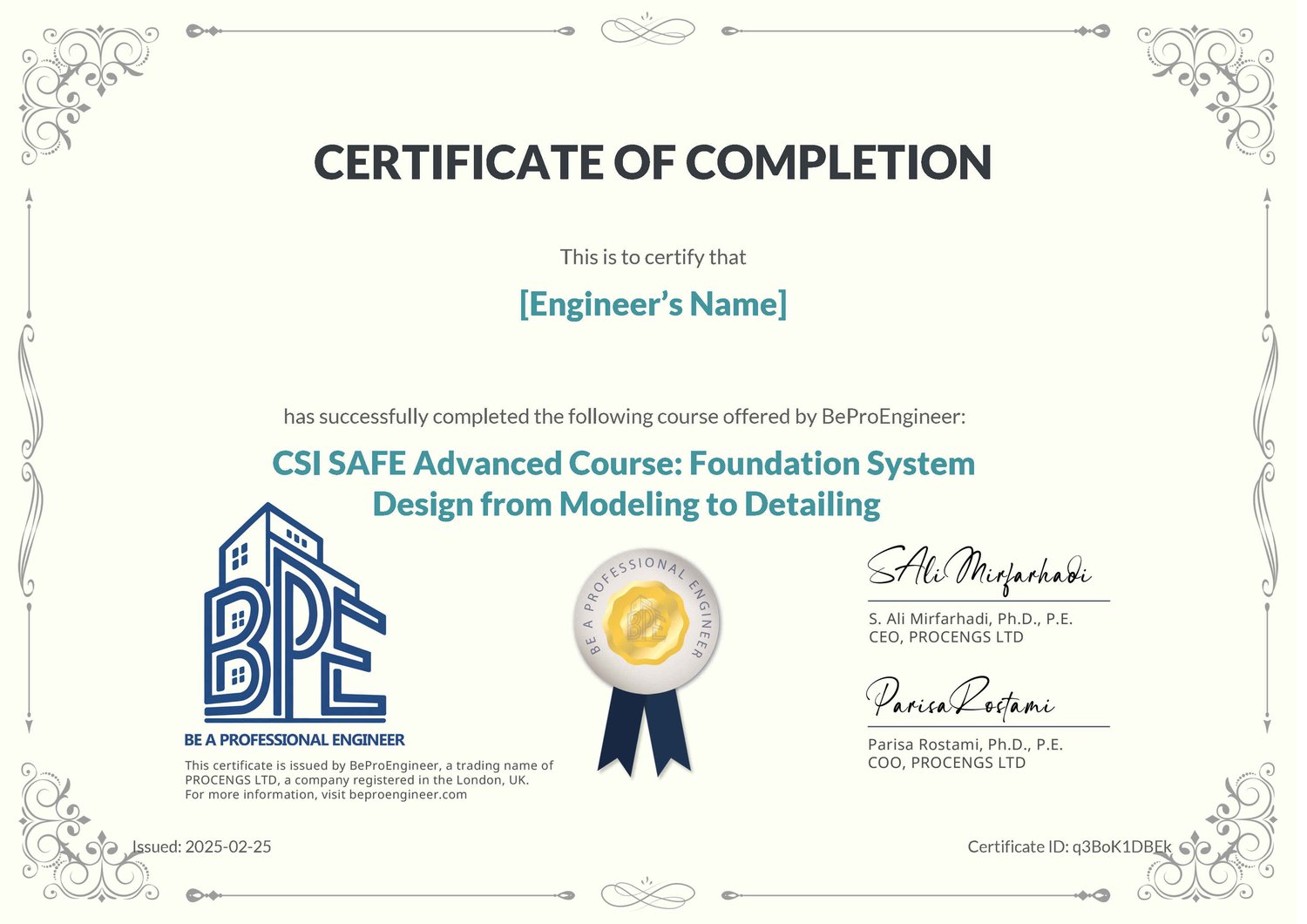 CSI SAFE Advanced Course: Foundation Design from Modeling to Detailing