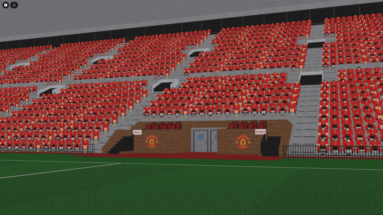 Old Trafford Stadium – Scripted Soccer Roblox Arena
