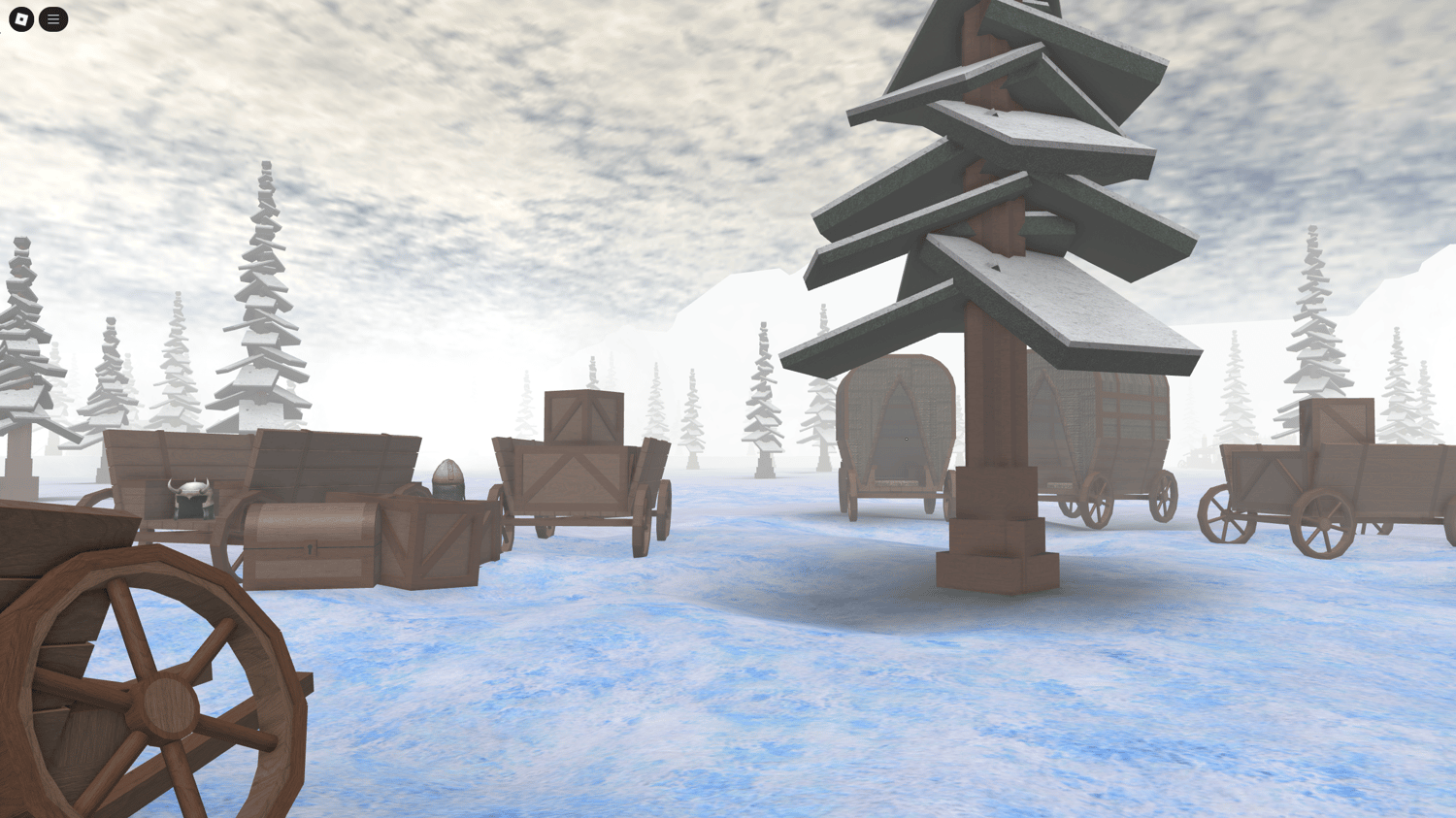 FREE Medieval Winter Fort (Roblox Map)