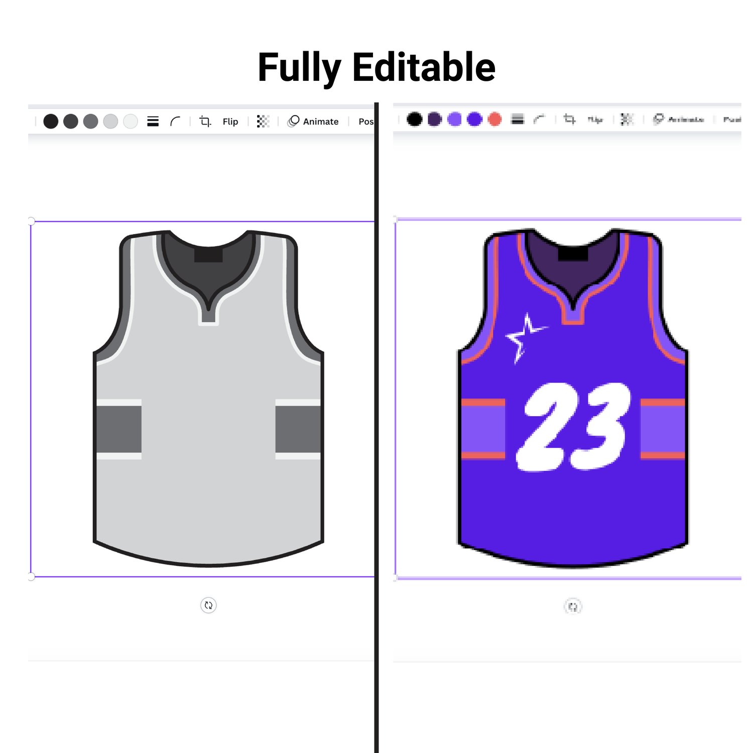 Customizable Basketball Jersey Designs Templates in Canva