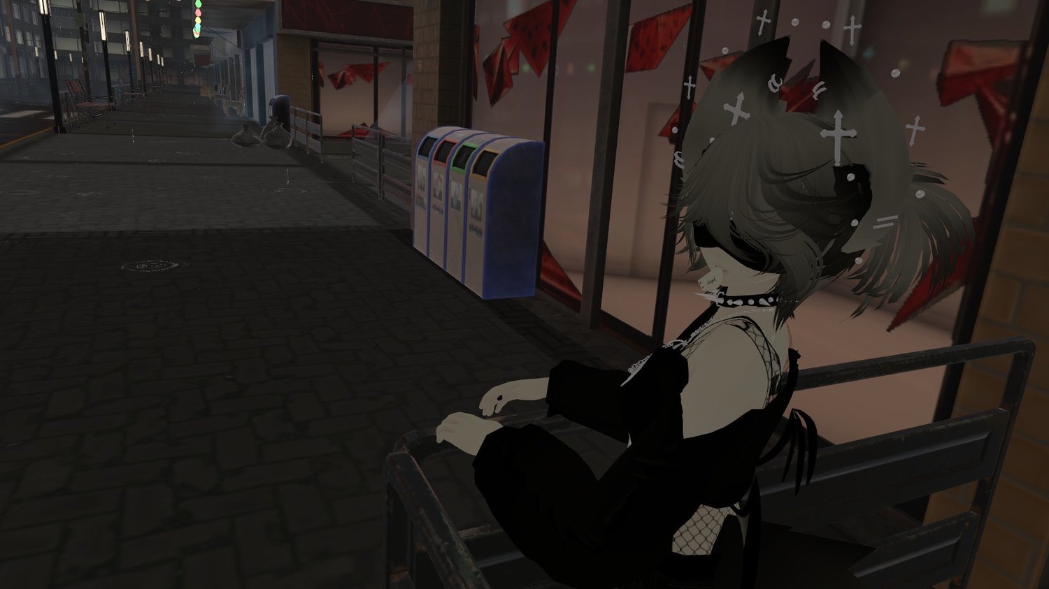 Fangz || SFW || (PC Quest Green Opti FT) || Genderfluid || VRChat Avatar ♱