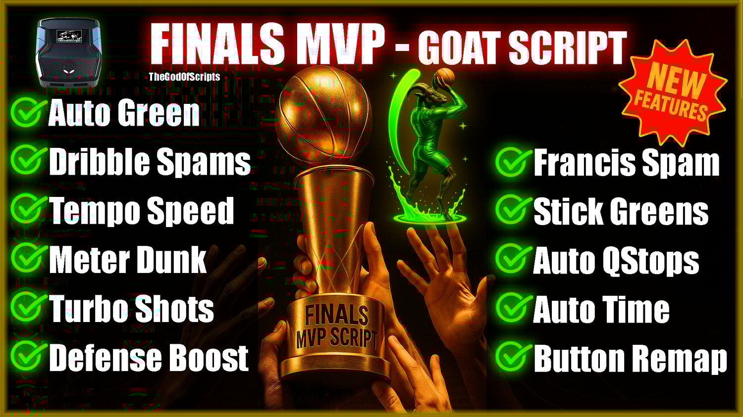 NBA2K25 FINALS MVP - GOAT Tier Script (PREMIUM)