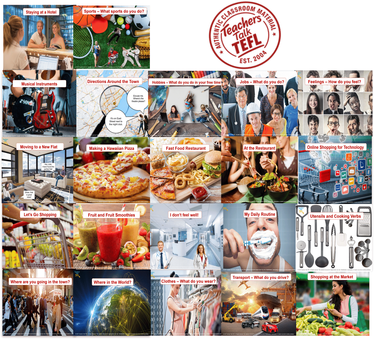 TEFL Lesson Pack: 22 Lessons (PPT & PDF – All Formats) - Payhip