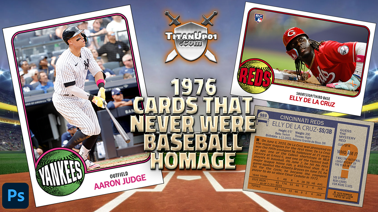 1976 Cards That Never Were Baseball Photoshop PSD Templates
