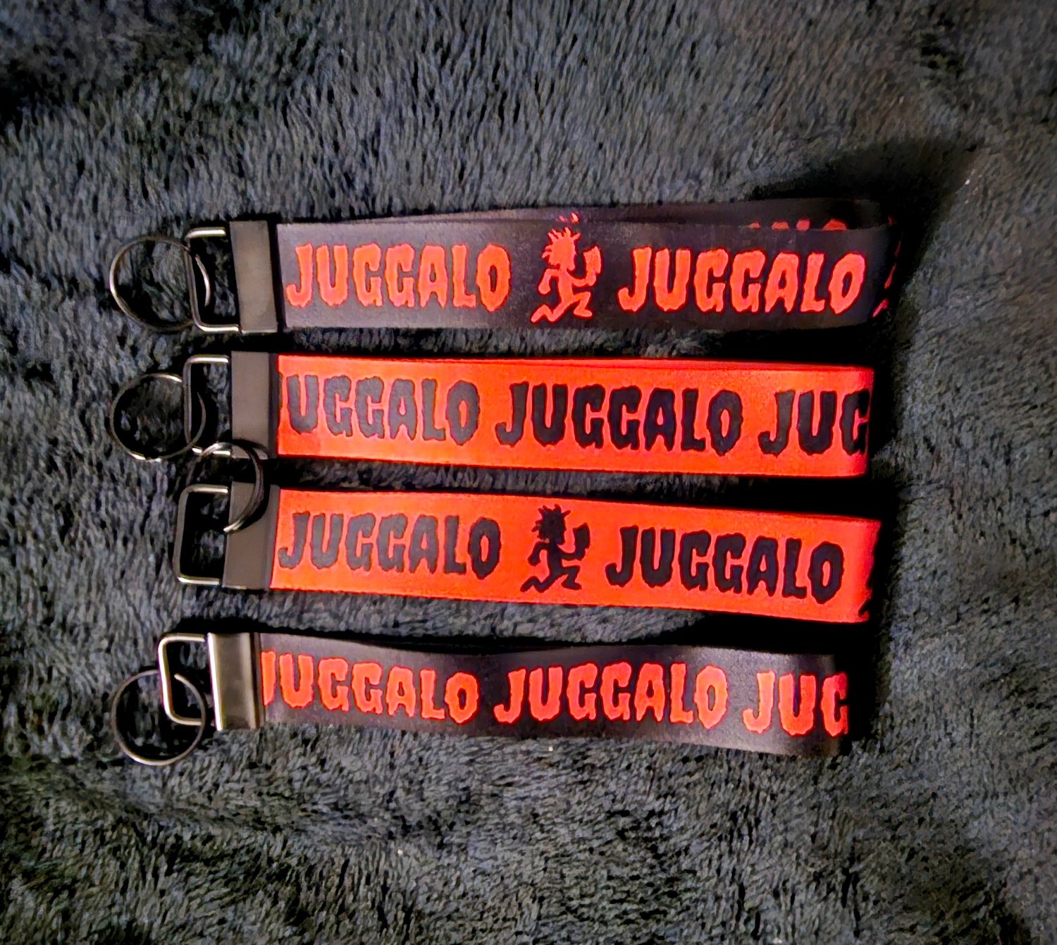 6 inch Juggalo Juggalette Inspired Keyfob Strap Wristlet Keychain 1 ...